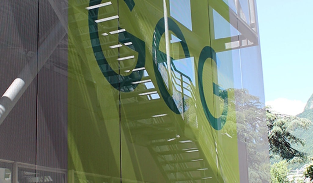 Architectural Signage Design With Wire Mesh Panels