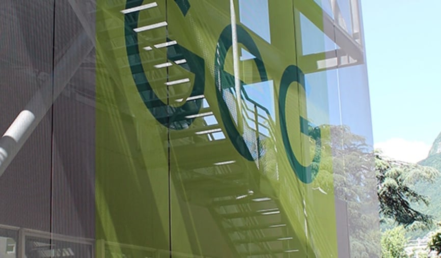 Architectural Signage Design With Wire Mesh Panels